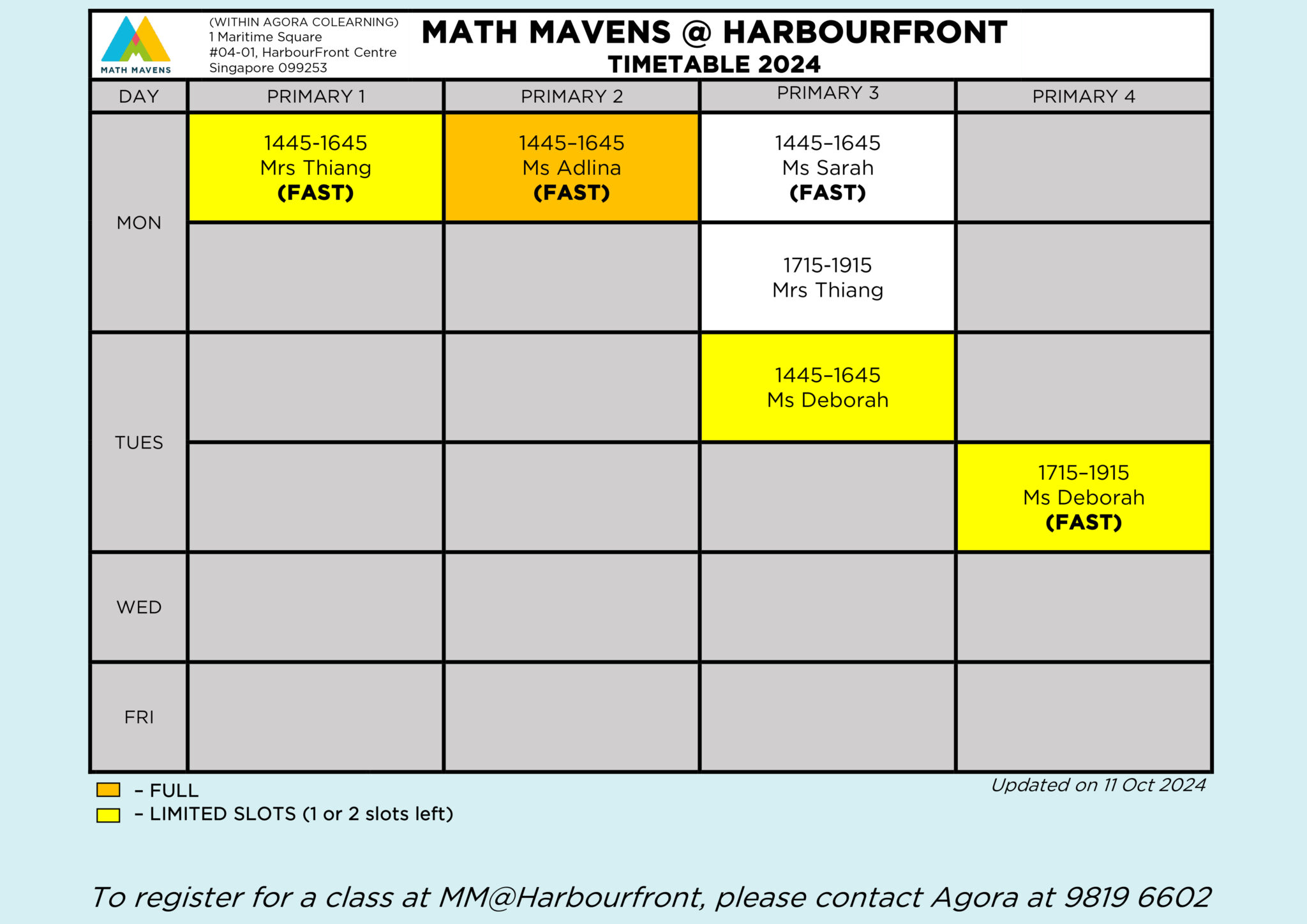 Our Classes - Math Mavens