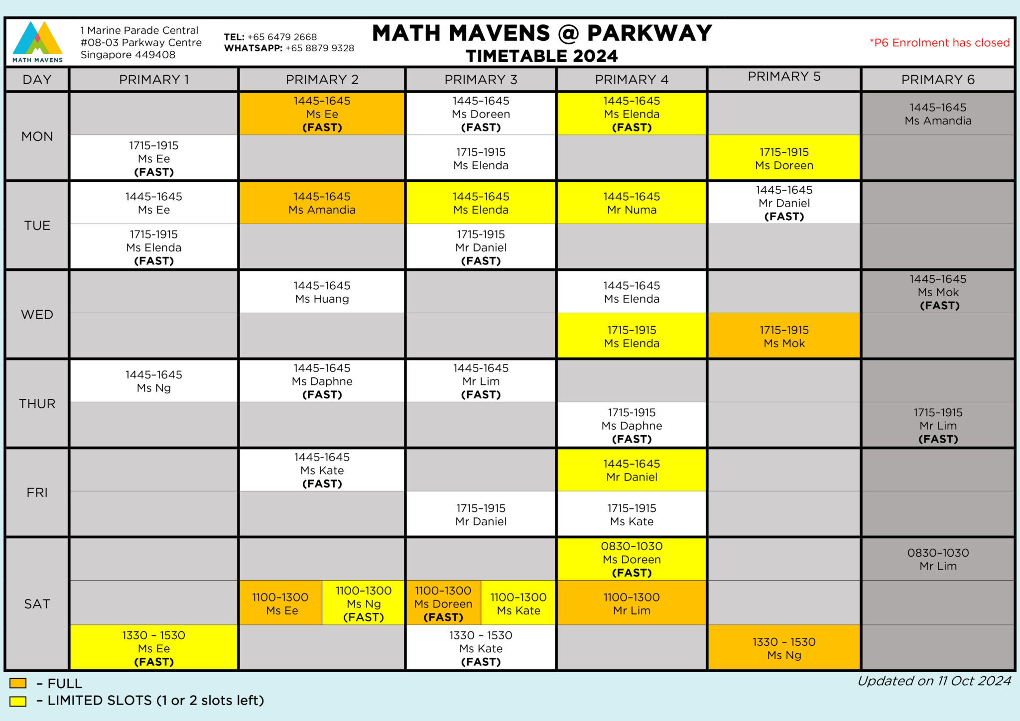 Our Classes - Math Mavens